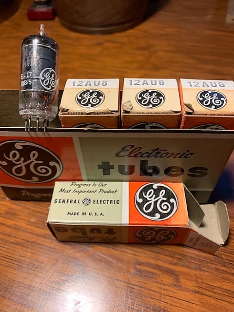 General Electric 12AU6 1970's vintage vacuum tubes | Reverb