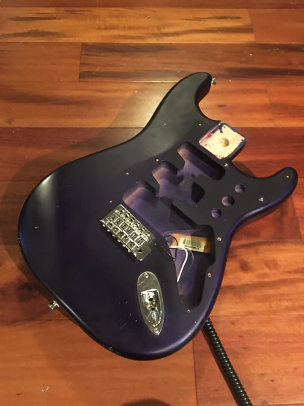 Genuine Fender Midnight Blue Matte Purple Standard Strat | Reverb