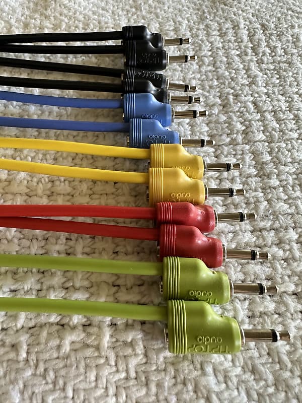 Tiptop Audio Stackcable 3.5mm TS Stackable Shielded Patch | Reverb