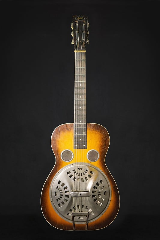 The Michigan Branded Resonator Slide Guitar ca. 1920's | Reverb UK