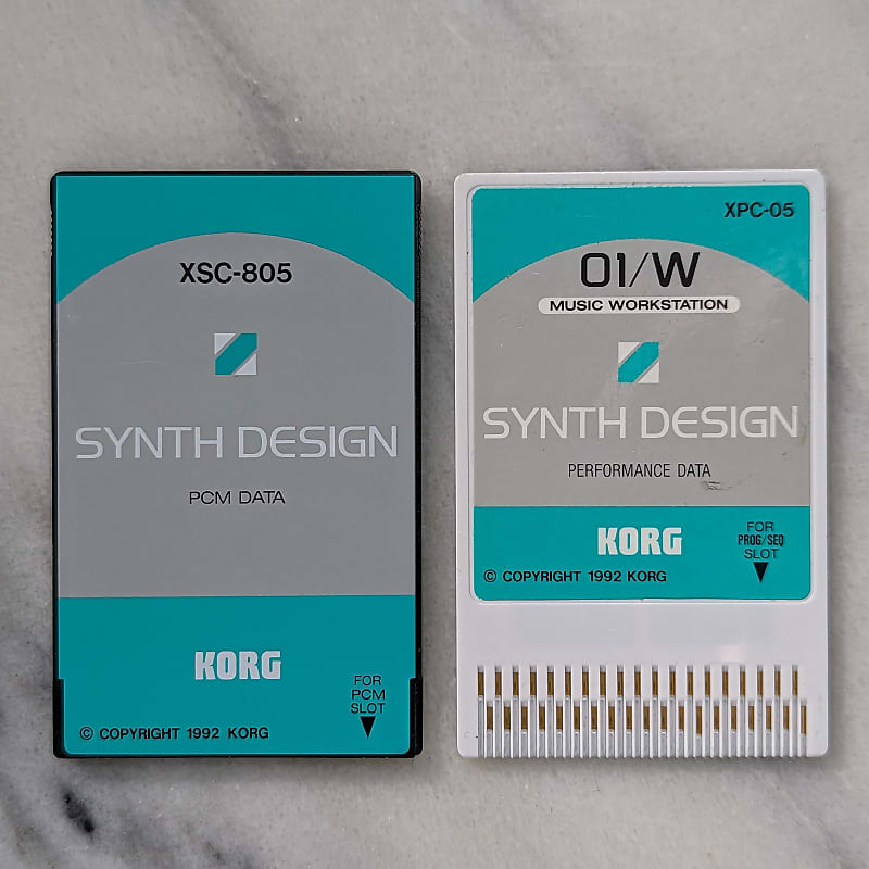 RARE Korg 01/W Synth Design ROM Memory Cards | Reverb