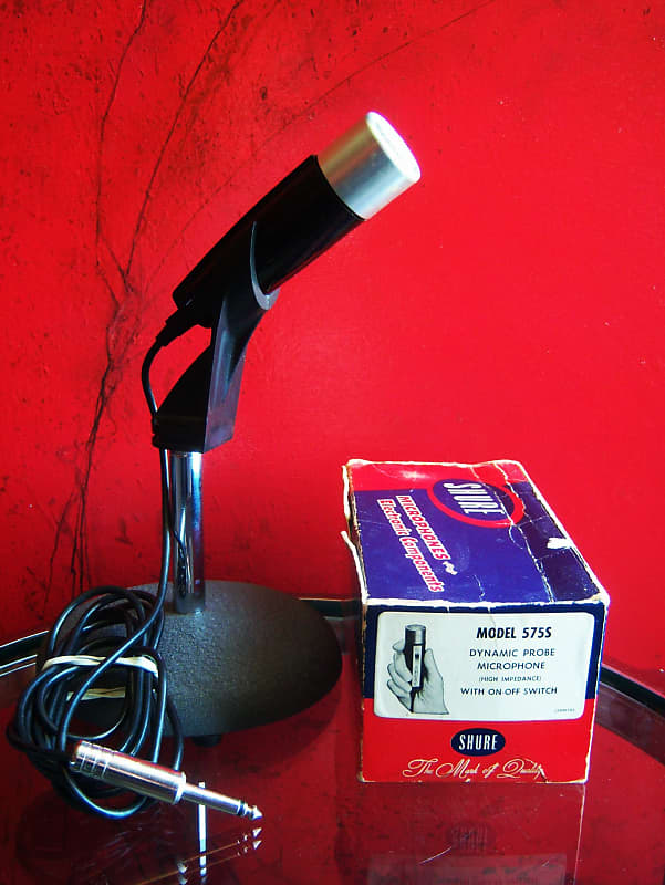 Vintage 1960's Shure 575S dynamic microphone High Z harp mic | Reverb