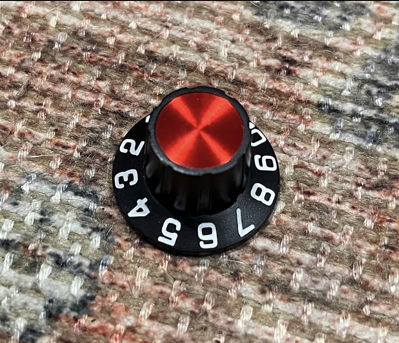 Sunn Beta Alpha Red Black Knob | Reverb