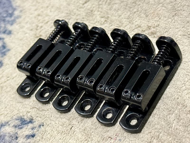 6 String Mono-Rail Bridge Multi Scale Guitar in Black | Reverb UK