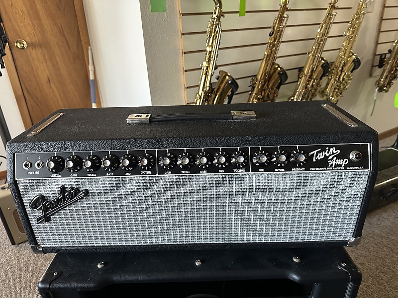 Fender Twin-Amp 100W Head 1994-2001 - Black Tolex | Reverb