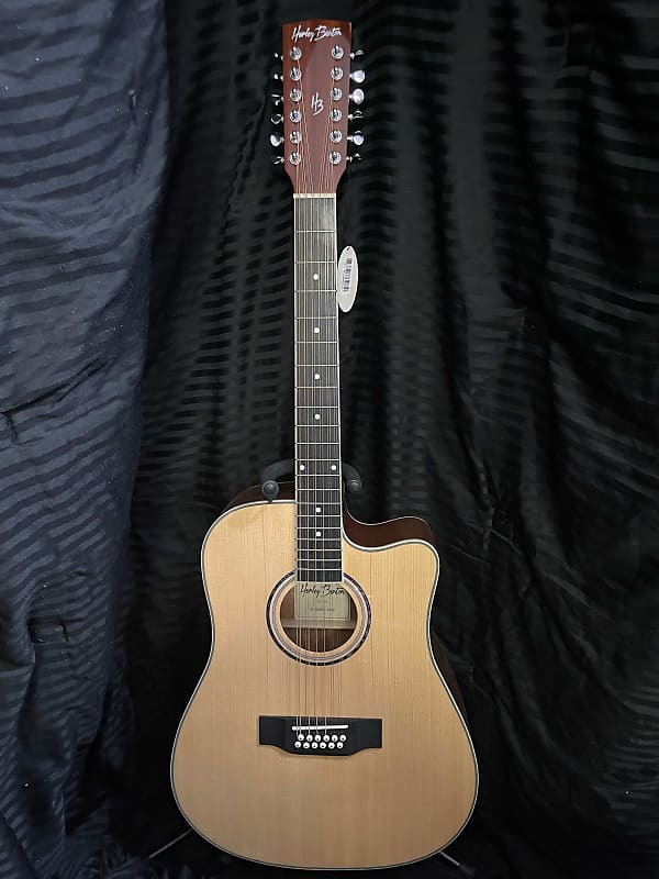 Harley Benton D-200 CE-12NT 2022 Natural | Reverb