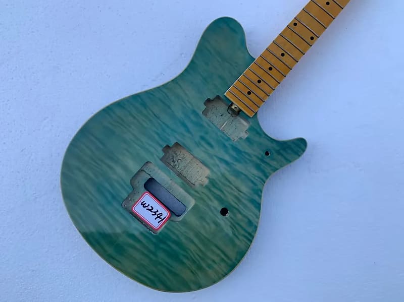 HH Quilted Maple Top Guitar Body with maple Neck, Maple | Reverb