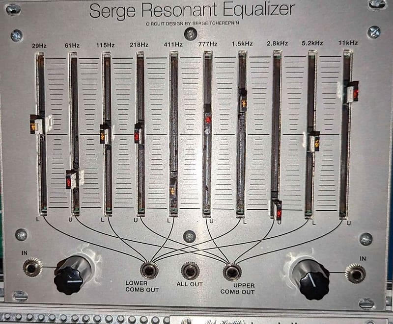 Serge Resonant EQ w/sliders (negativespace build) | Reverb