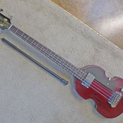 Rare 1998 Gibson Epiphone EB1 Bass with upright peg, Hipshot | Reverb