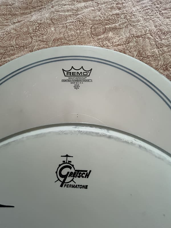 Remo Reno/ Gretsch Logo 16” Bass Drum Heads - Coated | Reverb