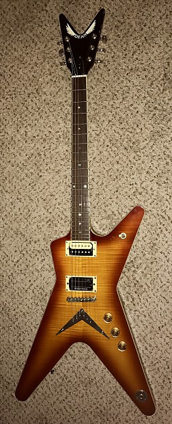 Dean Ml 78 flame top electric guitar with ohsc | Reverb