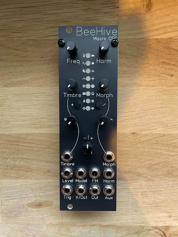 BeeHive Eurorack Plaits Module Black aluminum panel 8hp | Reverb UK