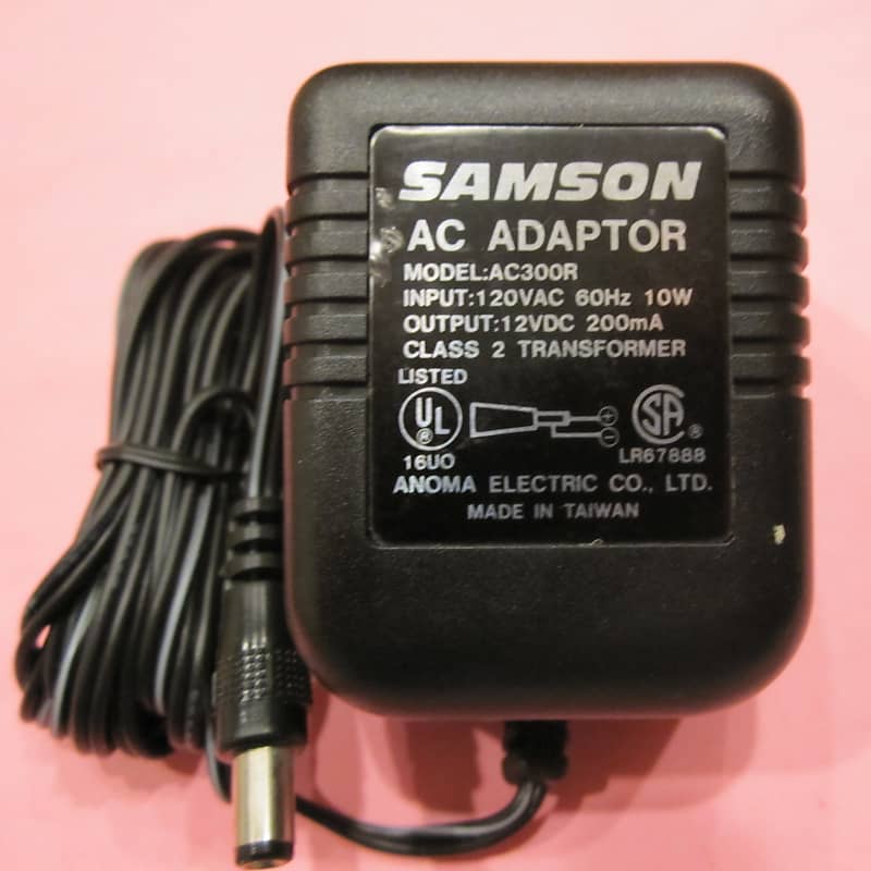Samson AC300R Regulated Output 12volt DC, 200mA (.2 Amp) | Reverb