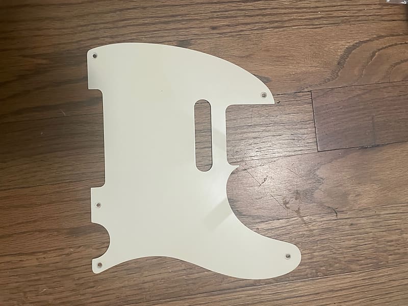 Parchment Telecaster 5-hole 1-ply pickguard | Reverb