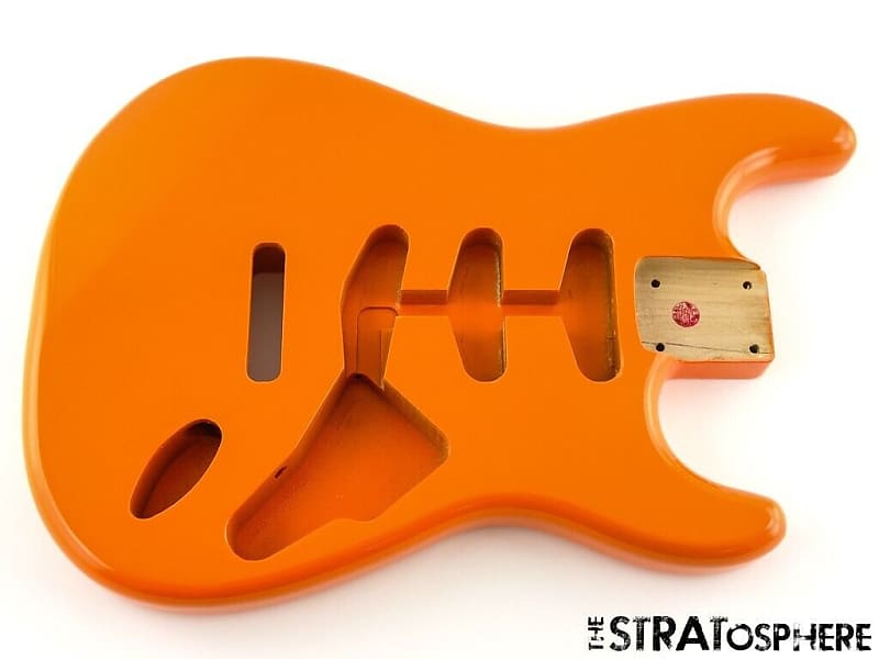 Used Replacement BODY for Fender Stratocaster Strat Orange | Reverb