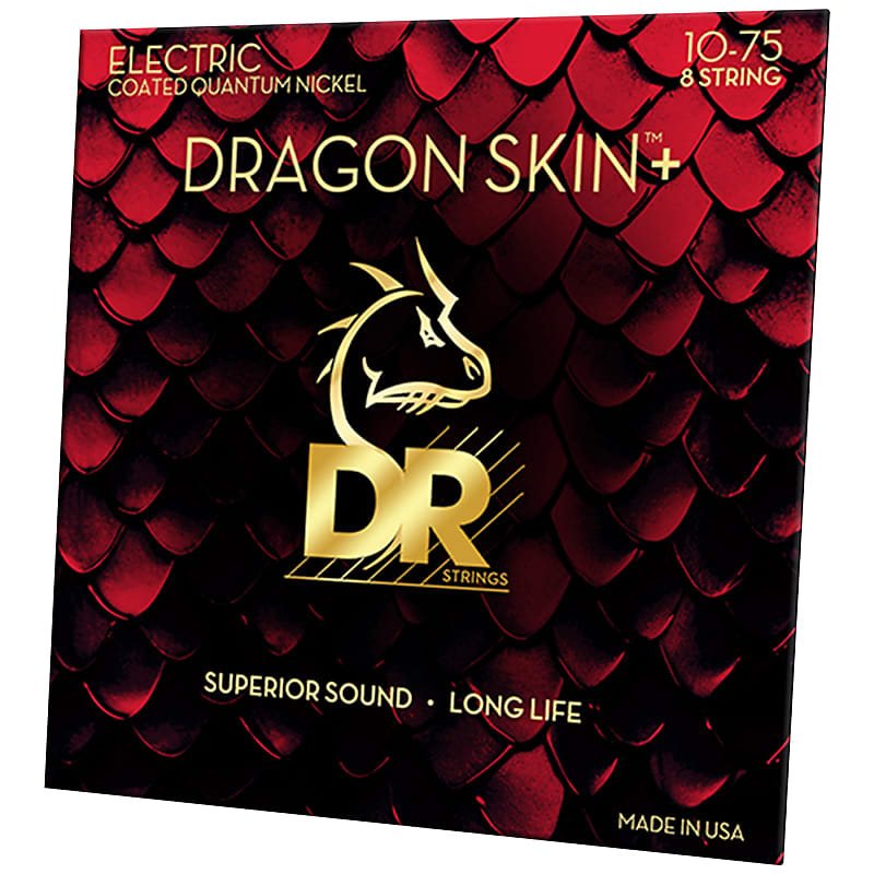 Dragon Skin+ 8 Cordes Medium 10-75 DR Strings | Reverb