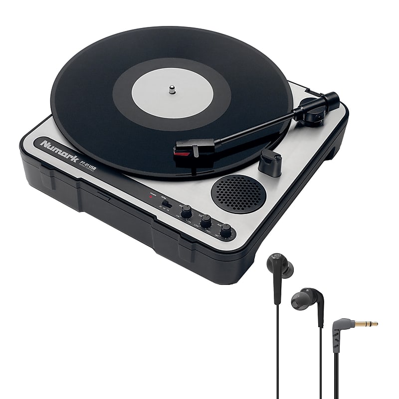 Numark PT01 USB Portable USB Vinyl Archiving Turntable w | Reverb
