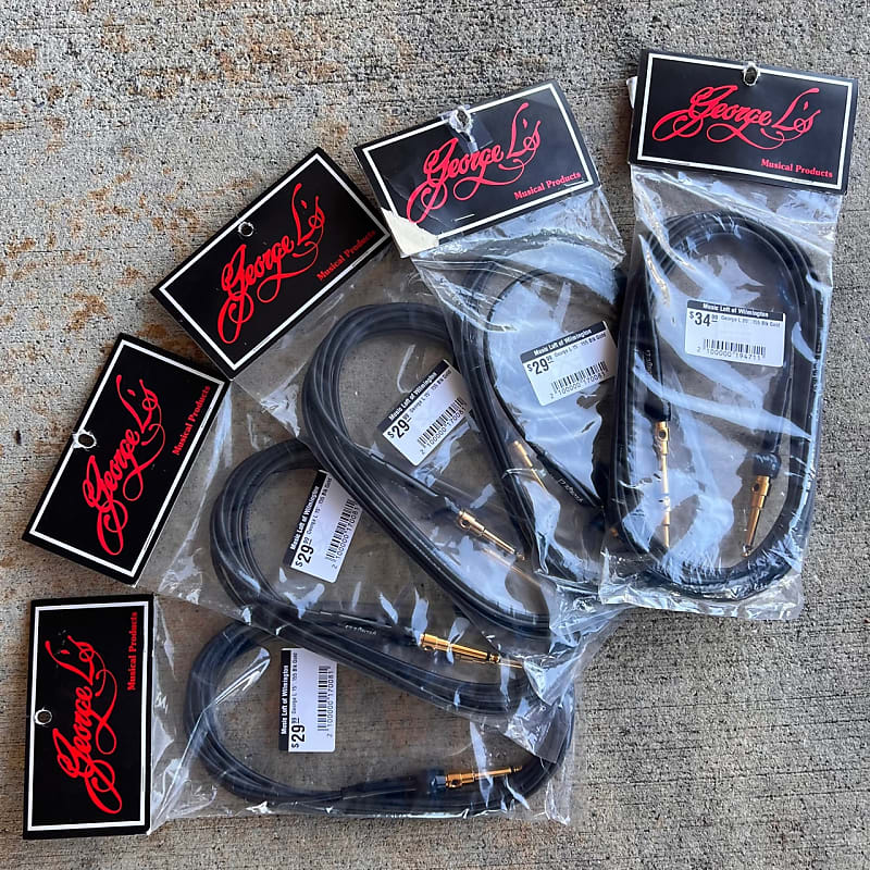 George L's Cable Bundle, .155 Gold 20' and 15' Cables, | Reverb