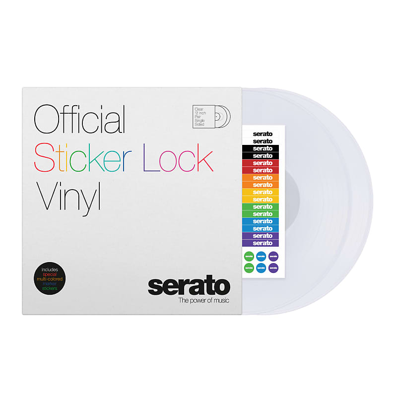 Serato 12" Sticker Lock - Single-sided Serato Control Vinyl | Reverb