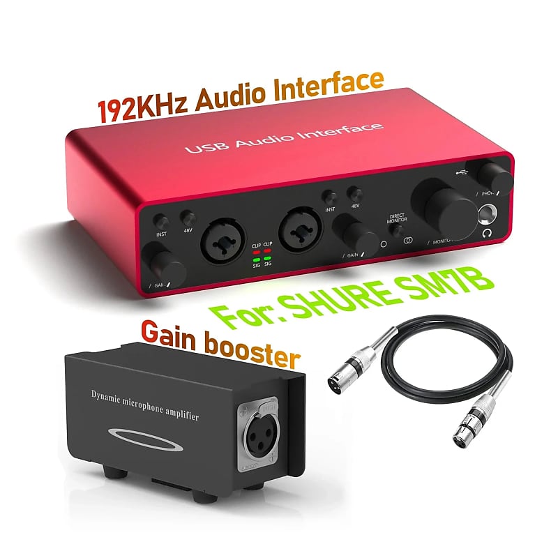 Studio USB Audio Interface Sound Card Recording Dynamic | Reverb