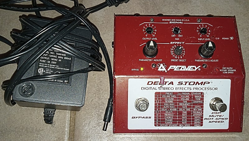 Peavey Delta Stomp Multi Effect Modulation Delay Reverb | Reverb