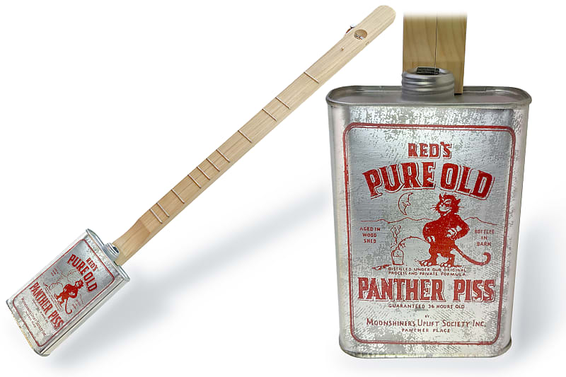 "Old Panther Piss" One-string Tin Can Banjo (Canjo) | Reverb