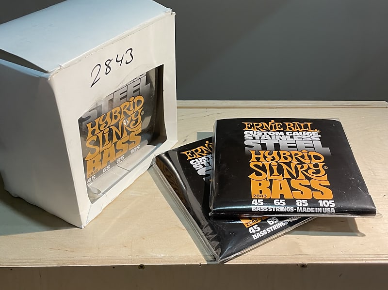 Ernie Ball (2 x Packs) Hybrid Slinky Bass 2843 | Reverb