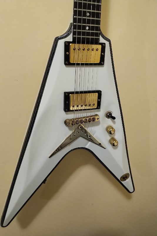 used DBZ "Flying V" Style Electric Guitar and Custom Case | Reverb