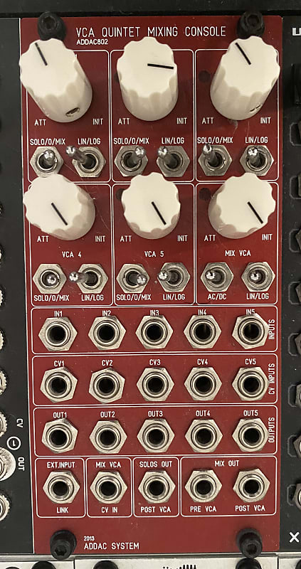 ADDAC System 802 VCA Quintet (Red) | Reverb