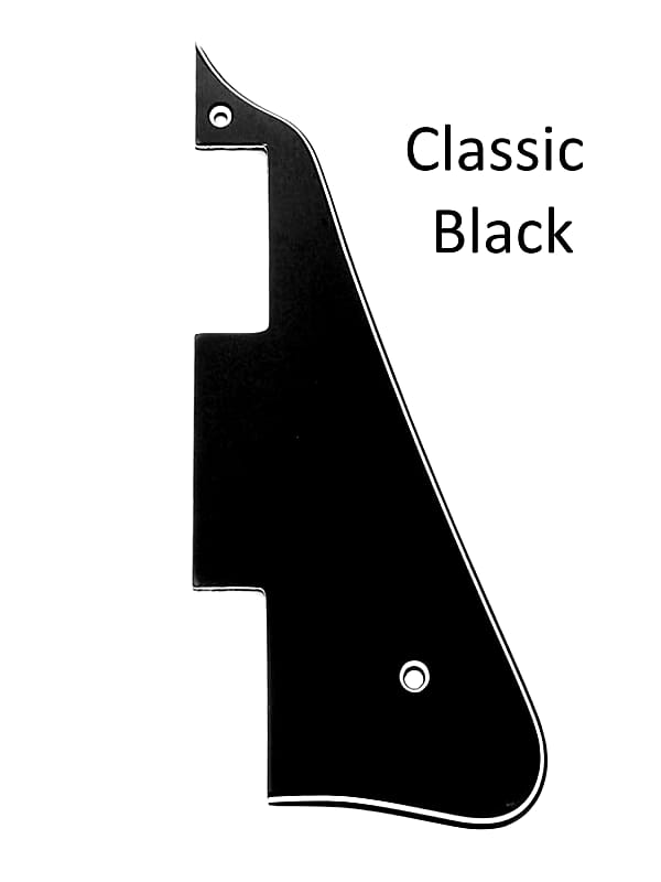 3-Ply Pickguard for Epiphone Les Paul - Black with Hardware | Reverb
