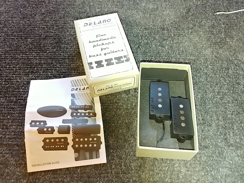 Delano PC 4 AL Black - P-bass Pickups clearance Precision | Reverb