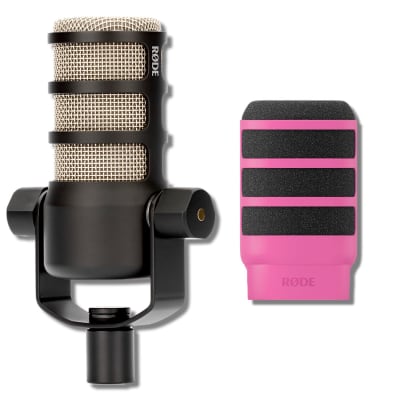 Rode PodMic Cardioid Dynamic Broadcast Microphone with WS14 | Reverb