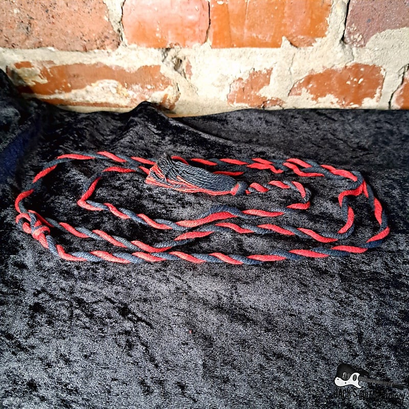 Vintage Tasseled Cowboy Rope Strap (1940s-50s - Black and Red | Reverb