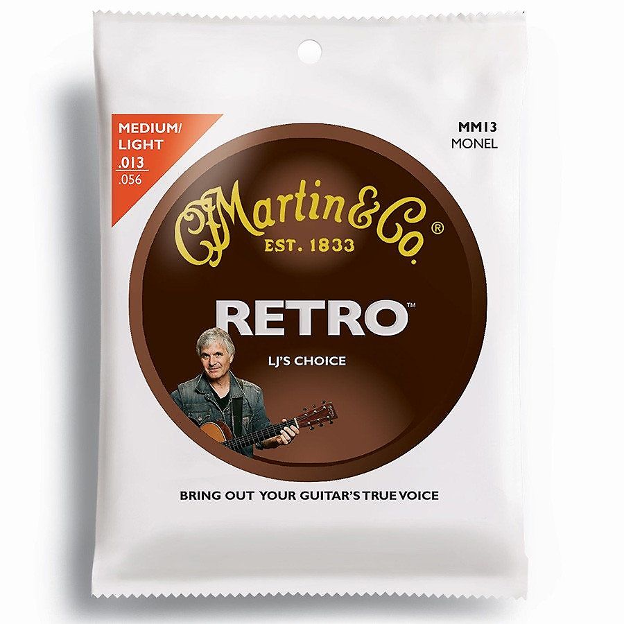 Martin MTR13 Retro Acoustic Guitar Strings .013-.056 Tony | Reverb