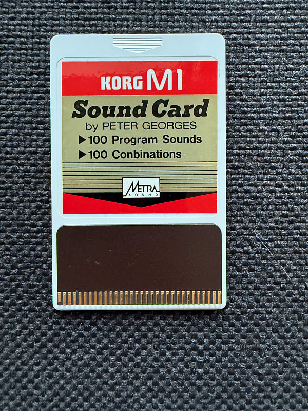 Korg M1 RARE Metra Program/Combi Card Peter Gorges RARE | Reverb