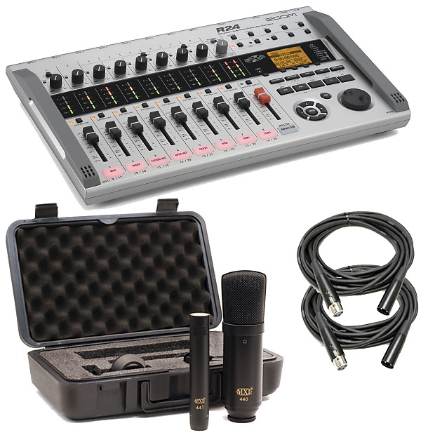 Zoom R24 Recorder Interface Controller Sampler With MXL | Reverb