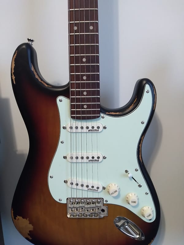 Vintage Brand Roadworn Icon V6 Fender Style Stratocaster 2020 | Reverb