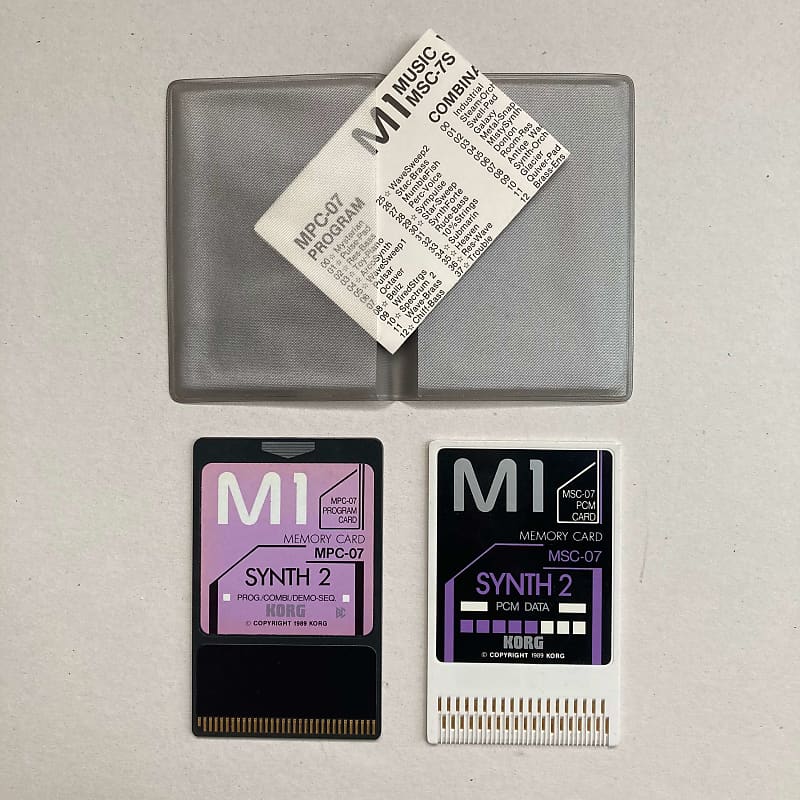 Korg M1 "SYNTH 2" Sound Card -- for Korg M1 and M1R | Reverb