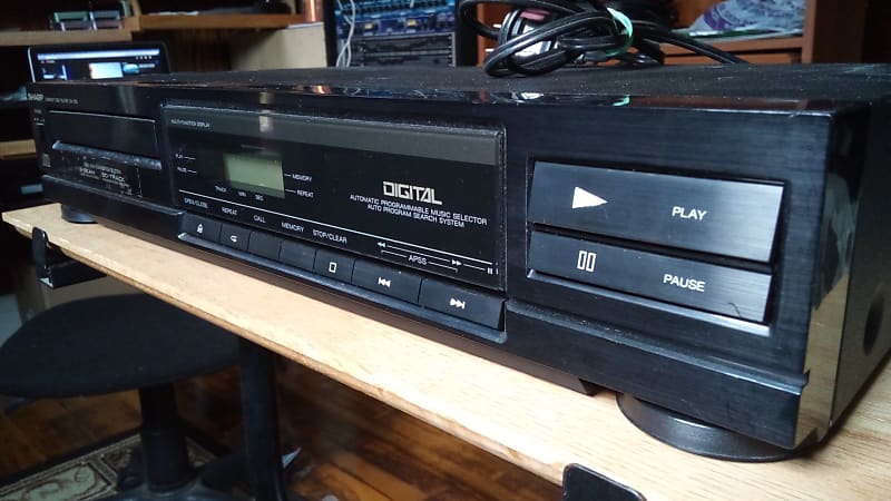 Sharp Compact Disc Player DX-200 1991 Black CD Used Working | Reverb