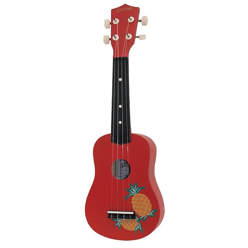 Sanchez Hawaiian Soprano Ukulele (Red Pineapple) | Reverb