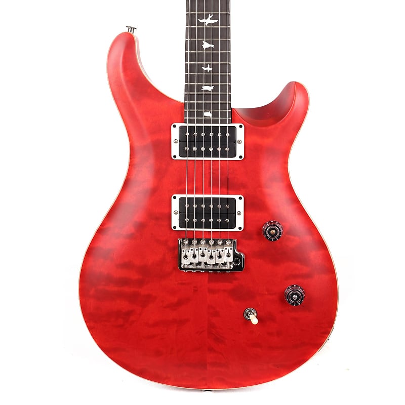 PRS Wood Library CE24 Satin Quilt Top Ruby Red | Reverb