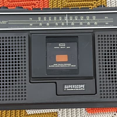 Superscope Boombox - 1970’s Epic Analog Boombox with Onboard | Reverb