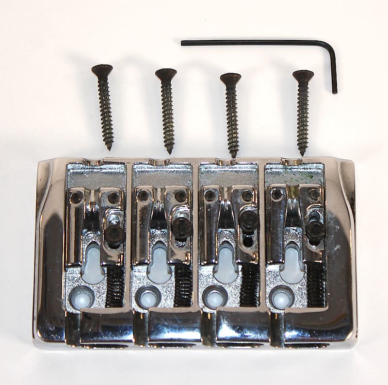 Carvin SB4000 4-String Bass Bridge • 2010s • Chrome • | Reverb