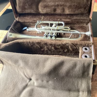 Vincent Bach Long model CORNET 1980s - Silver | Reverb UK