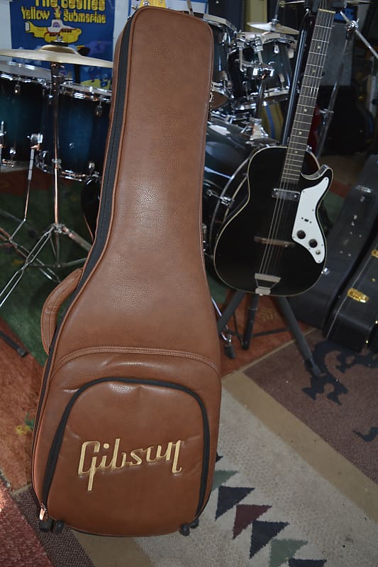 Gibson Premium Soft Brown Leather like Vinyl Case | Reverb