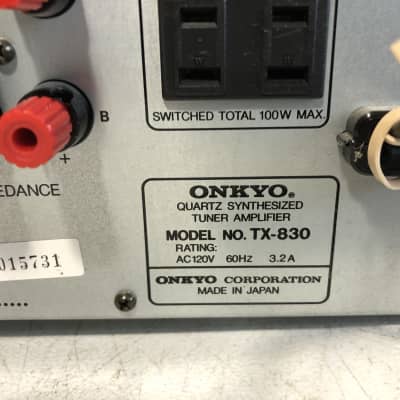 Onkyo TX-830 Amplifier HiFi Stereo Amp Audiophile 2 Channel | Reverb