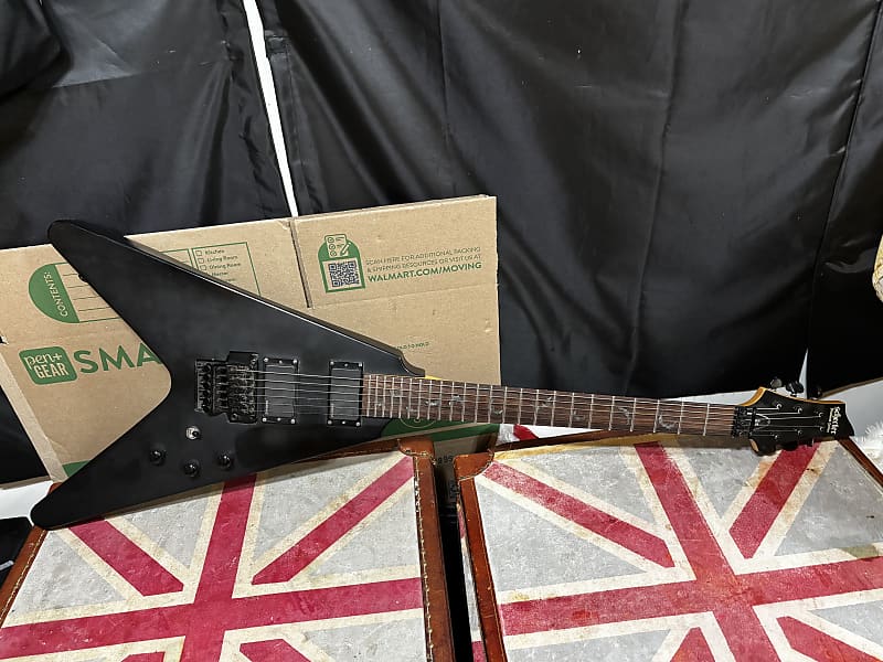 Schecter Damien V-1 FR Flying V Electric Guitar | Reverb UK