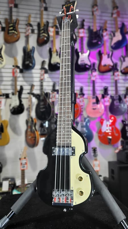 Hofner Shorty Violin Bass Black w/Gig Bag Authorized Dealer | Reverb