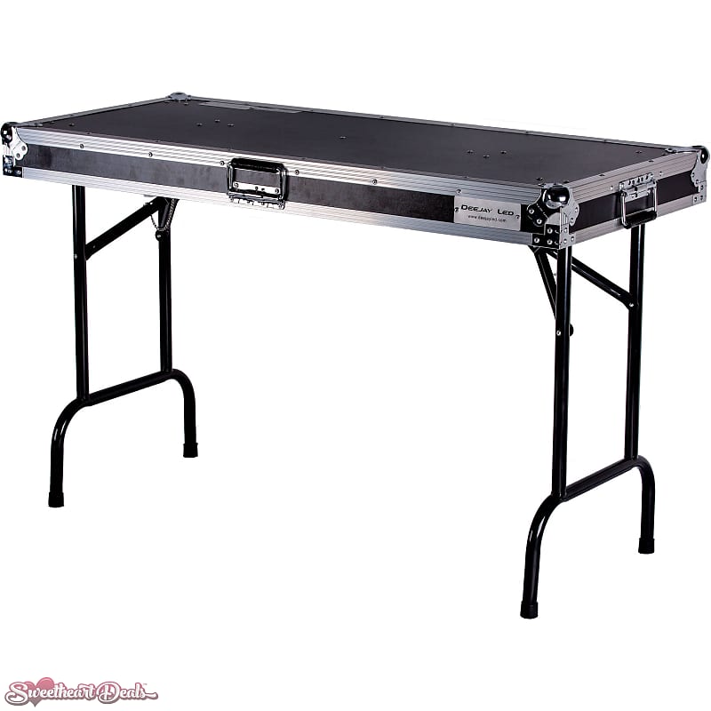 DeeJay LED Universal Fold-Out DJ Table with Locking Pins (48" | Reverb