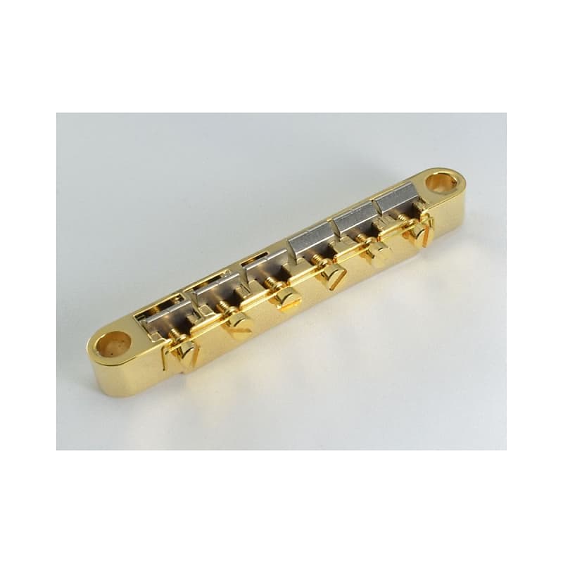 Epiphone Style Guitar Bridge Set, Titanium Saddles mounted in | Reverb